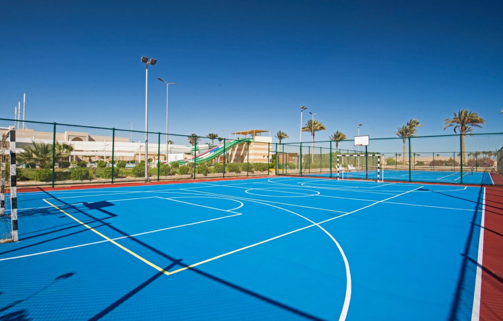 Basketball Courts Pressure washing Solution In California